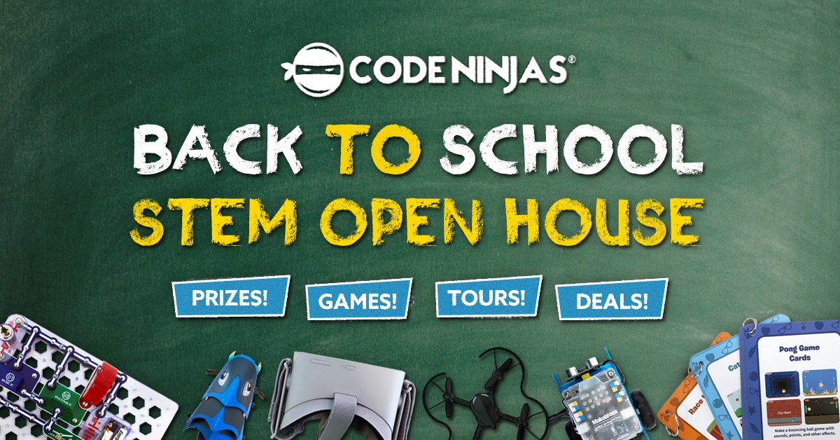 Code Ninjas Back to School STEM Open House | August 25, 2018 - Round ...