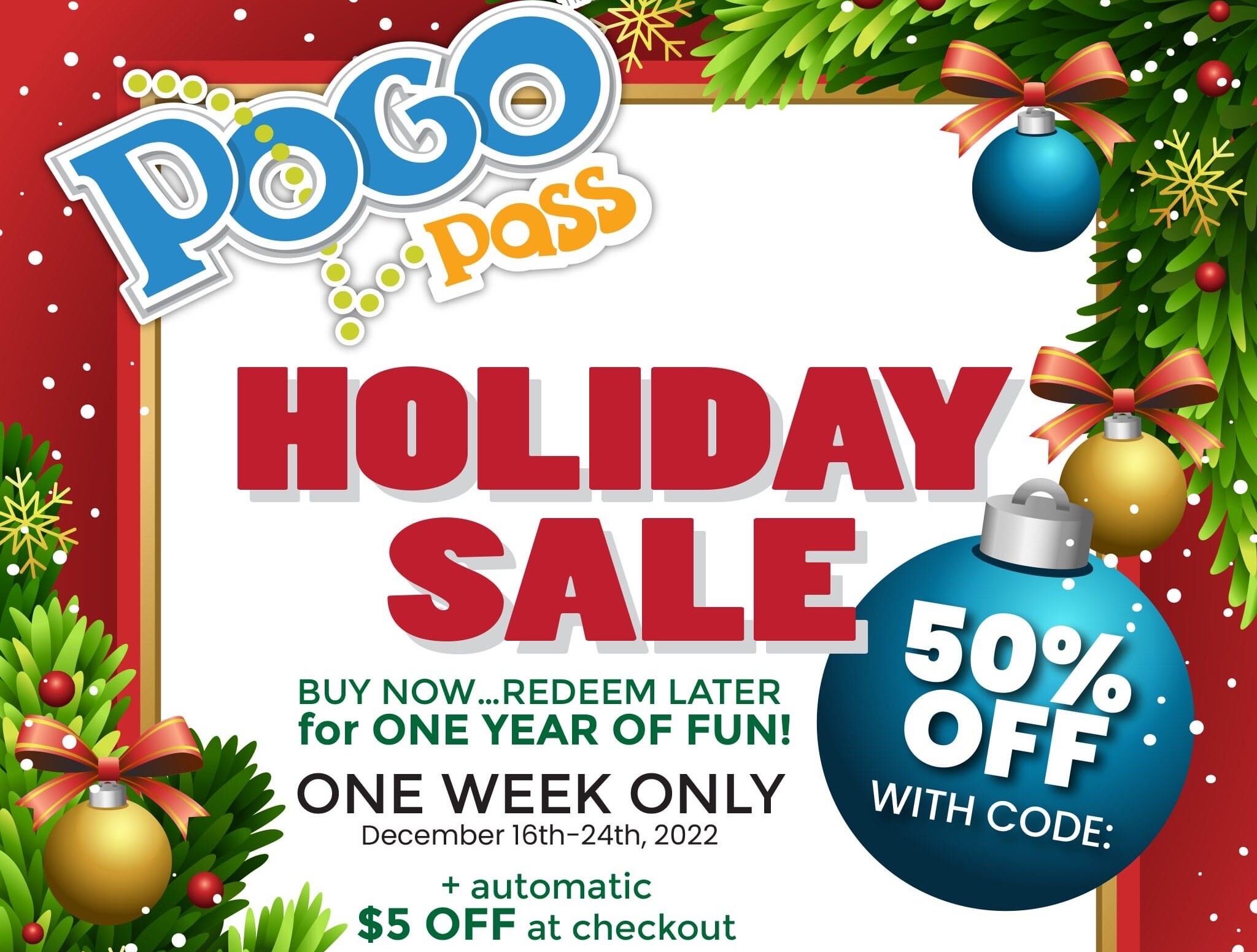 Pogo Pass Christmas Sale - Round the Rock